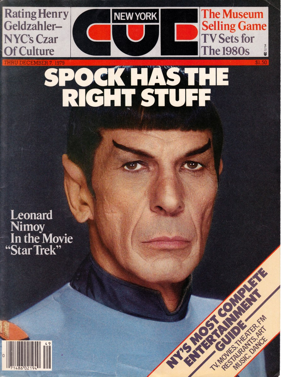 Spock on CUE Magazine, Dec 7, 1979 | TrekkerScrapbook